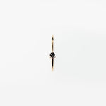 REVERSE BLACK DIAMOND GOLD RING – MIRTA jewelry