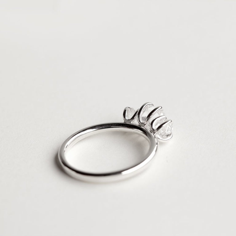 SILVER THREE RING – MIRTA jewelry